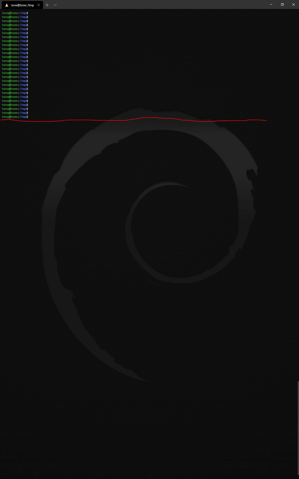 When opening a new terminal with WSL (Debian) as the default tab, it ...
