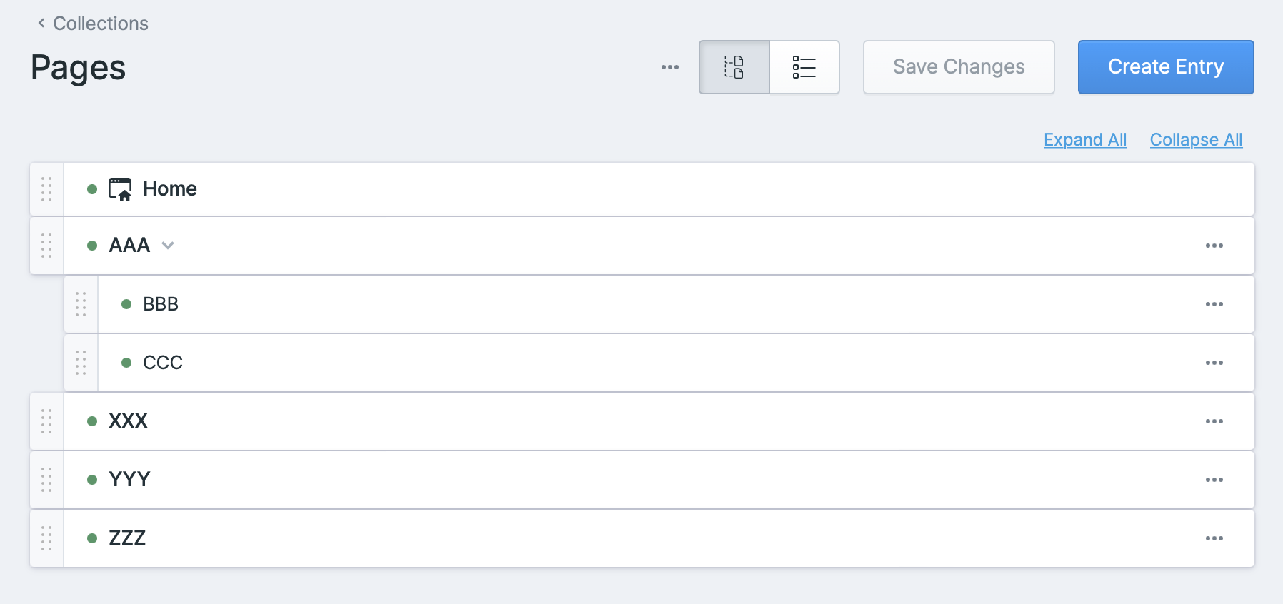Home icon jumps to the alphabetically first entry in list mode · Issue #7094 · statamic/cms · GitHub