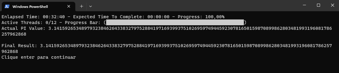 Github Lucaskalil Programadorimplementacao Multithread Leibniz Algorithm 1509