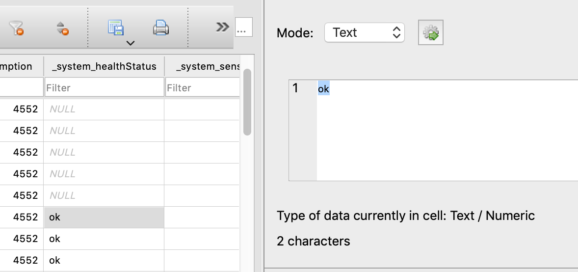 The binary viewer/editor shows the text representation of numeric values instead of their ...