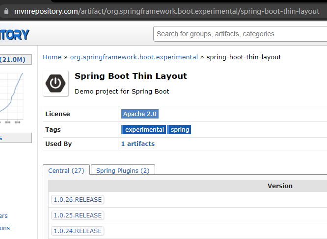 1.0.27.RELEASE not in Maven Central · Issue #167 · spring-projects-experimental/spring-boot-thin ...