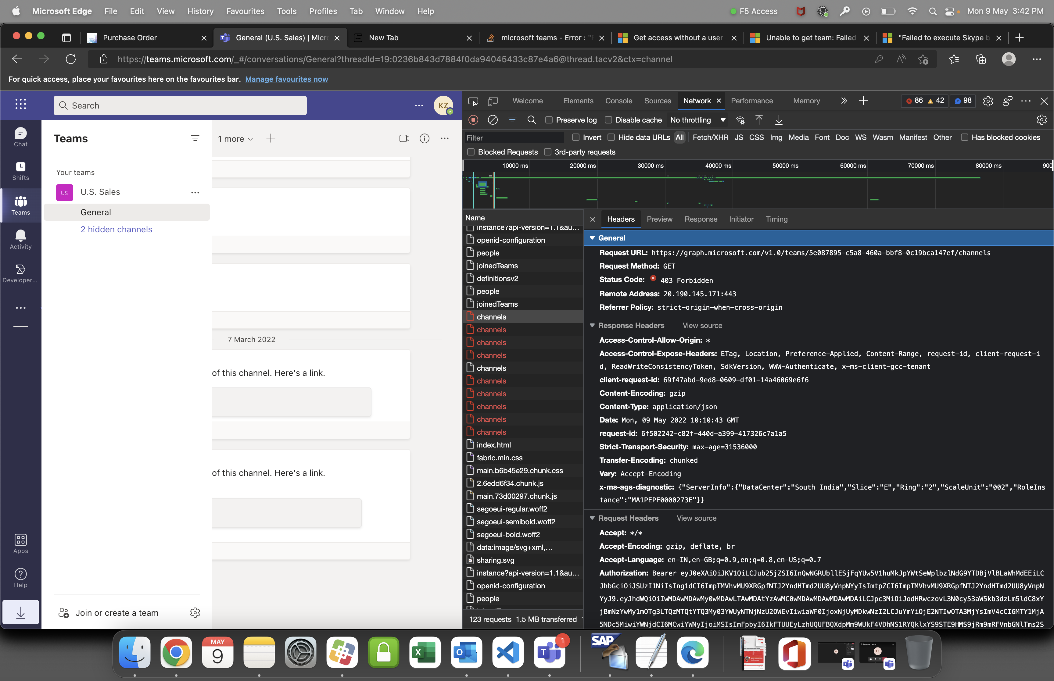 [BUG] Call to channels are failing · Issue #1663 · microsoftgraph/microsoft-graph-toolkit · GitHub
