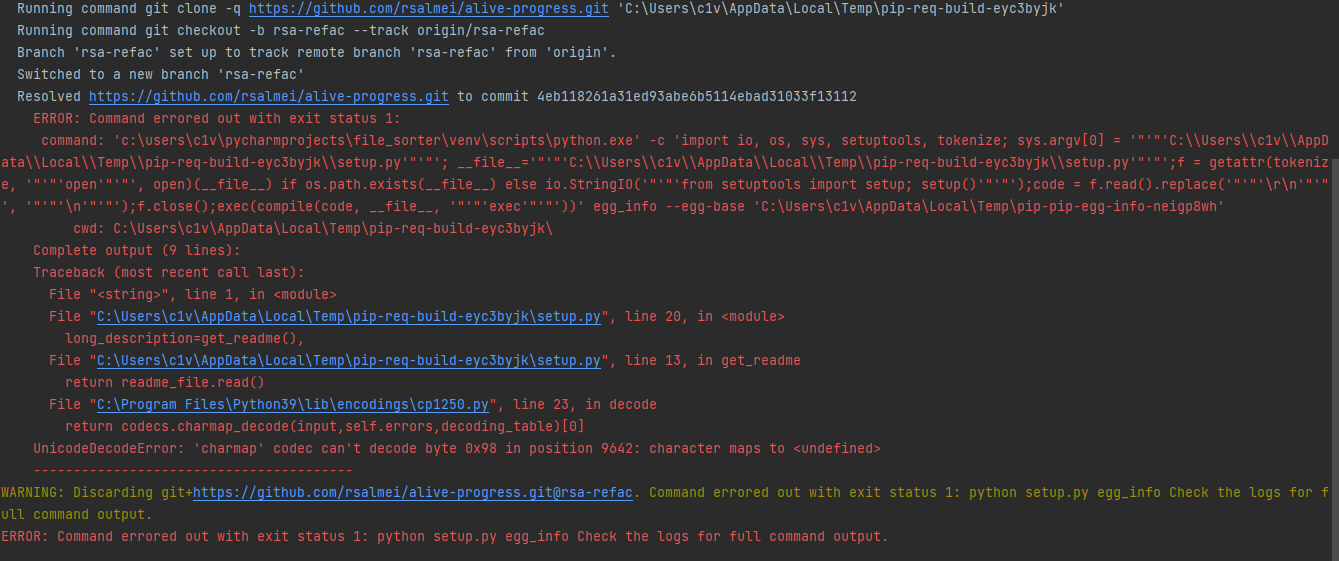alive-bar spam in Windows 8 · Issue #102 · rsalmei/alive-progress · GitHub