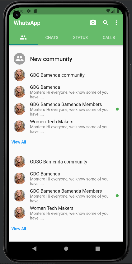 GitHub - j-grace1/WhatsApp_UI_tasks: Learning flutter by reproducing the whatsapp ui