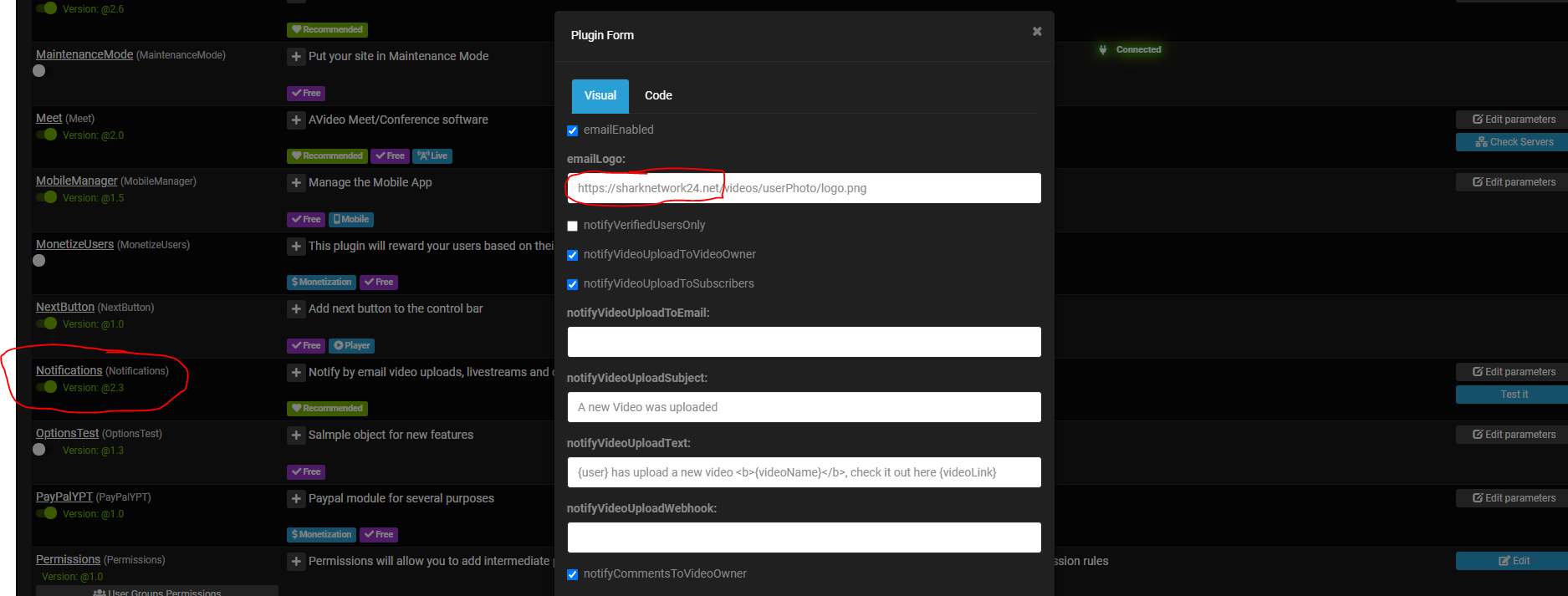 Plugin with old domain · Issue #5363 · WWBN/AVideo · GitHub