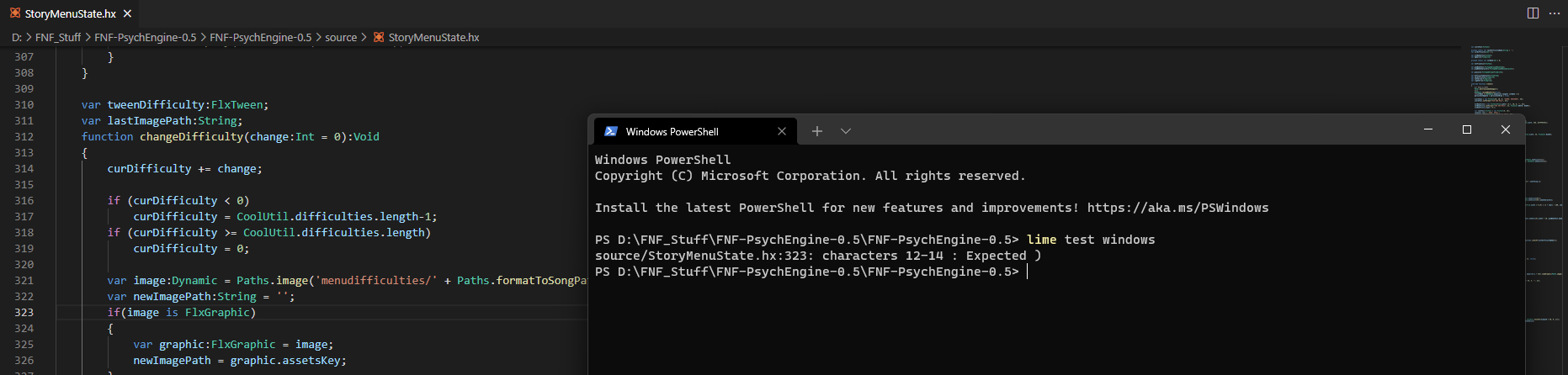 "source/StoryMenuState.hx:323: characters 12-14 : Expected )" · Issue ...