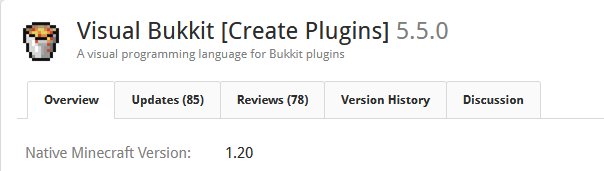 This isn't an issue, Does it work for v1.5.2 · Issue #96 · OfficialDonut/VisualBukkit · GitHub