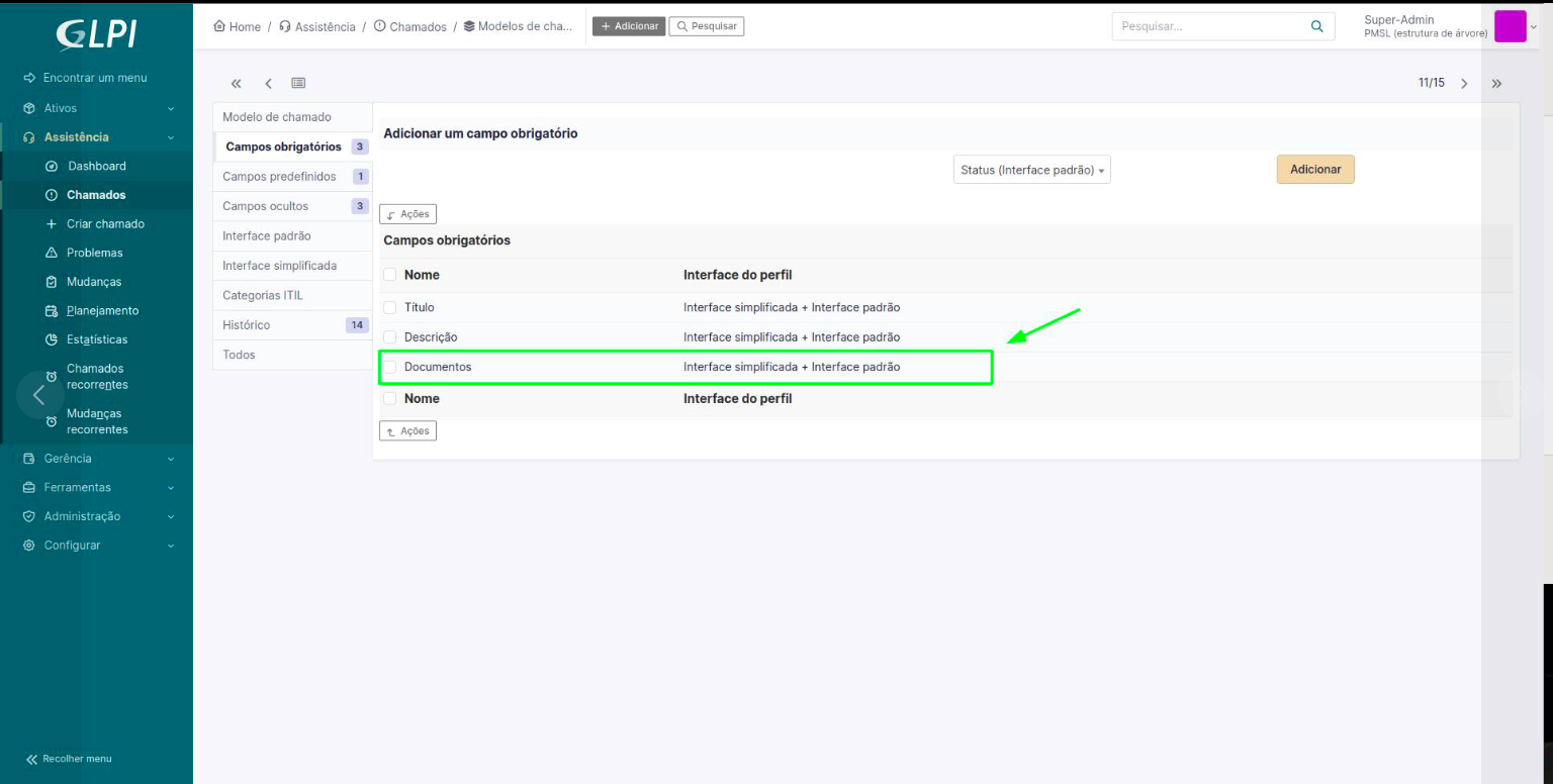 Erro ao anexar arquivo quando obrigatório anexar, GLPI entra em loop solicitando mais anexo após ...