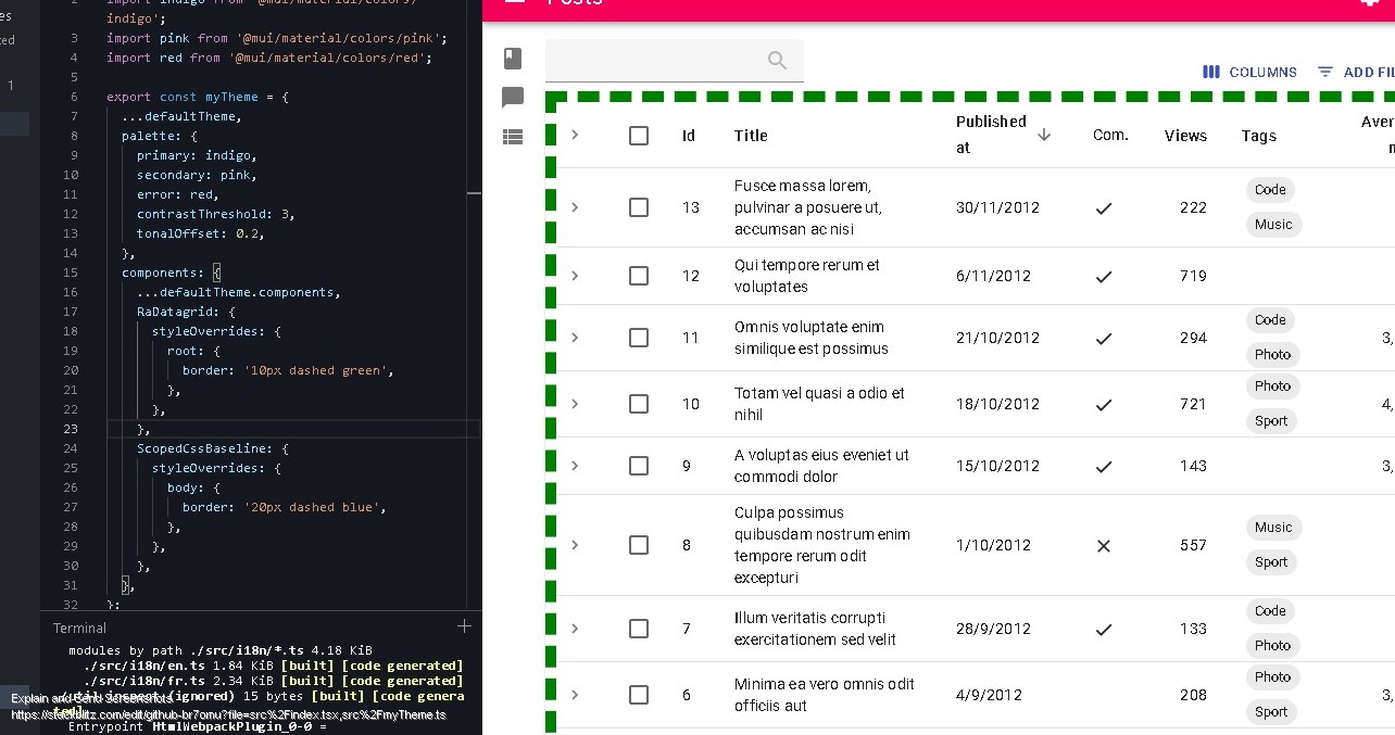 MuiCssBaseline component styleOverrides in custom theme is not working · Issue #8375 · marmelab ...