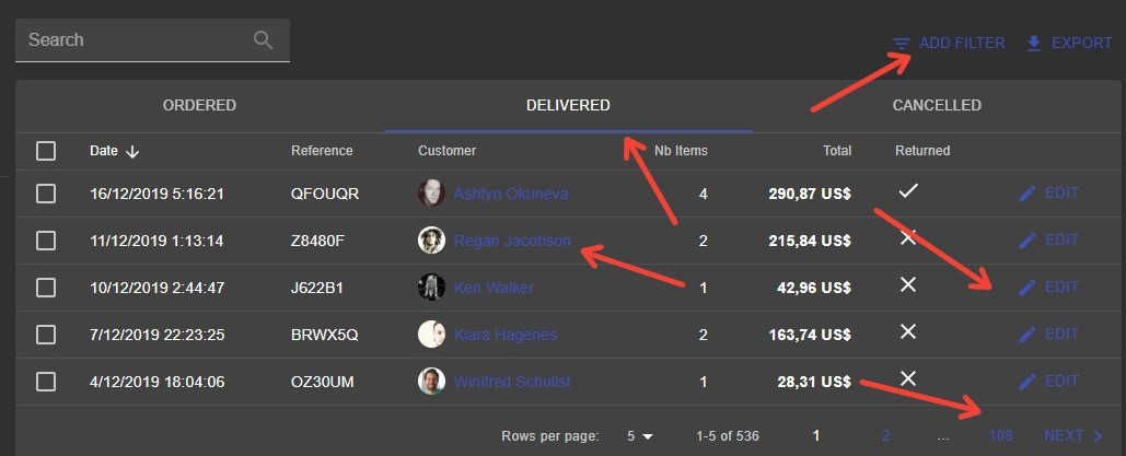 [react-admin-demo]: Some components don't use contrast color on dark theme. · Issue #4180 ...
