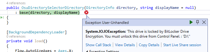 Game crashing on file selectors due to secondary drive being encrypted by bitlocker · Issue ...