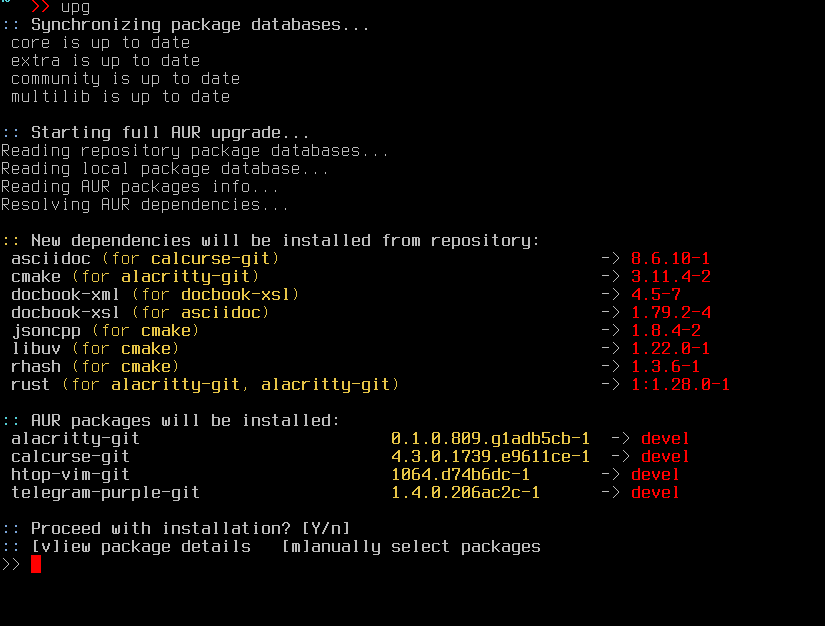 upgrade dev / git · Issue #272 · actionless/pikaur · GitHub