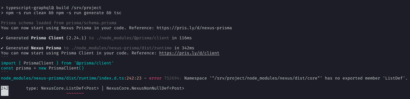 DMMF dynamic require causing MODULE_NOT_FOUND · Issue #76 · graphql-nexus/nexus-prisma · GitHub