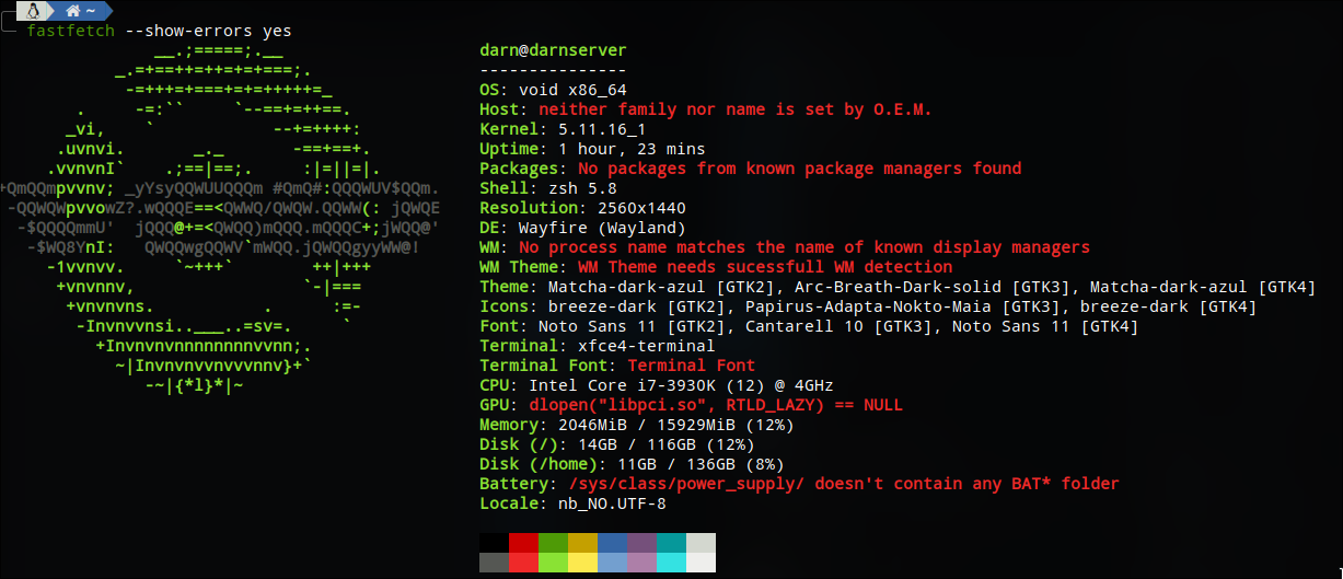 Fastfetch freeze on Void Linux · Issue #16 · fastfetch-cli/fastfetch · GitHub