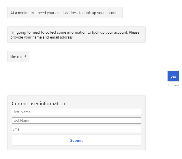 Repeating a dialog where the only input comes from an AdaptiveCard doesn't work · Issue #4772 ...