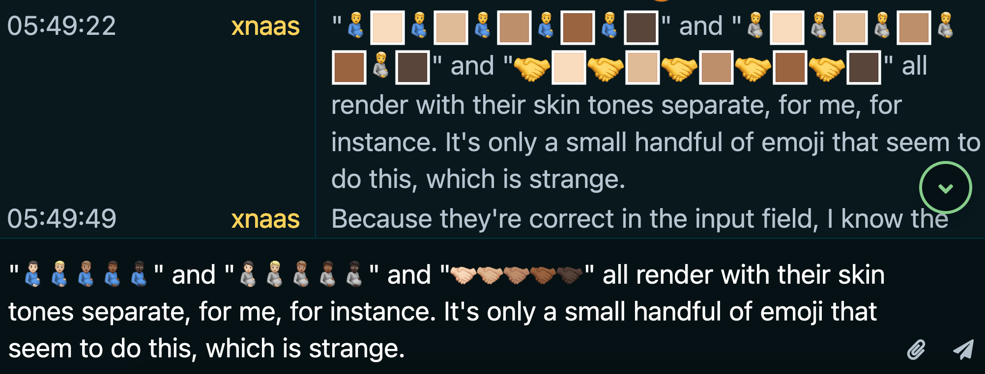 Emoji Rendering Issues · Issue #4761 · thelounge/thelounge · GitHub