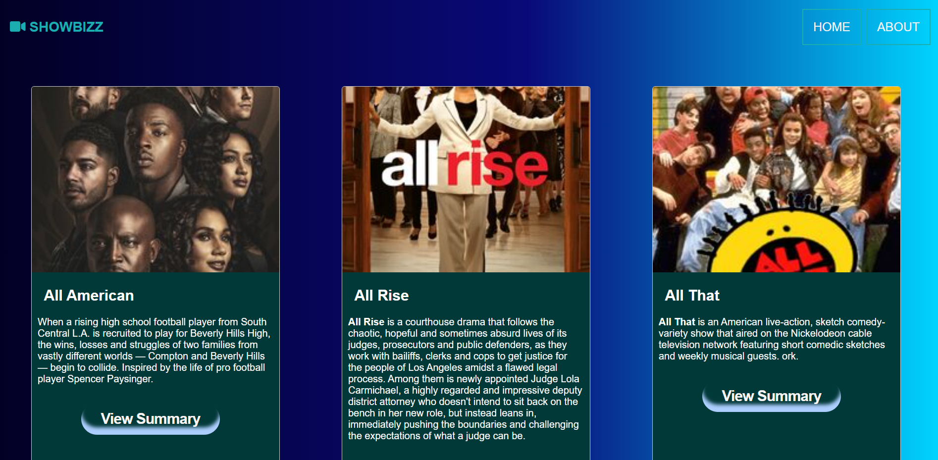 ShowRizz (a shows app that displays a list of shows and their details. It allows users to view ...