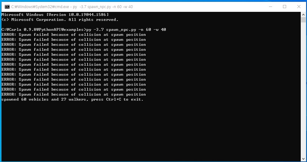 Inconsistent RuntimeError because of collision at spawn position · Issue #1873 · carla-simulator ...