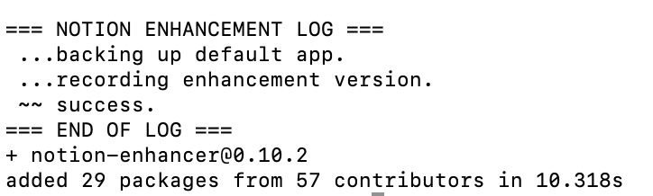 Notion enhancer won't install "you do not have permission" or "files don't exist" or "app is ...