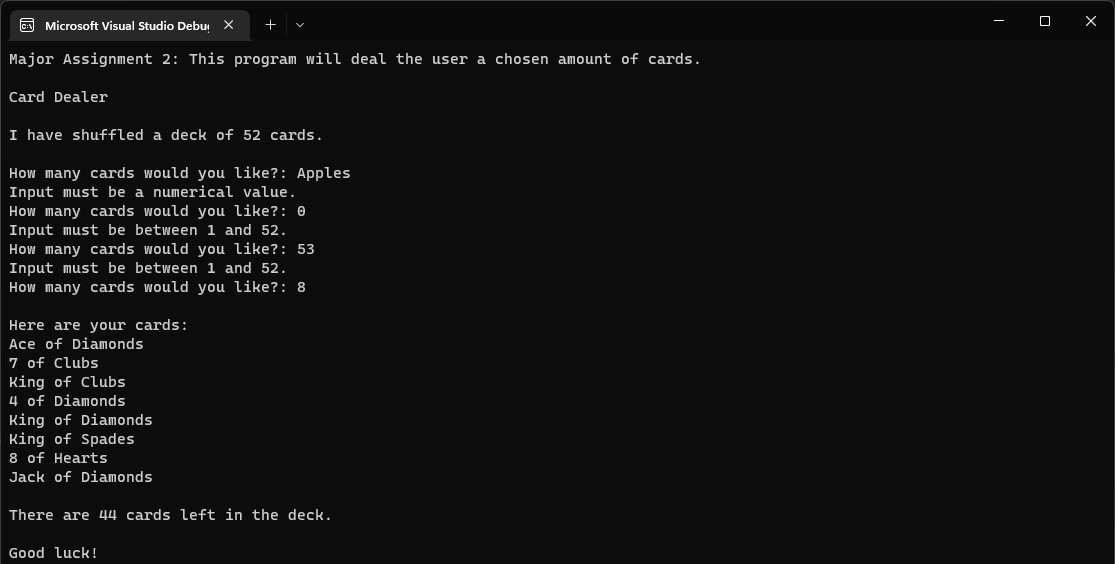 GitHub - chris-veilleux/CPPCardDealer: Card shuffling simulator written in C++