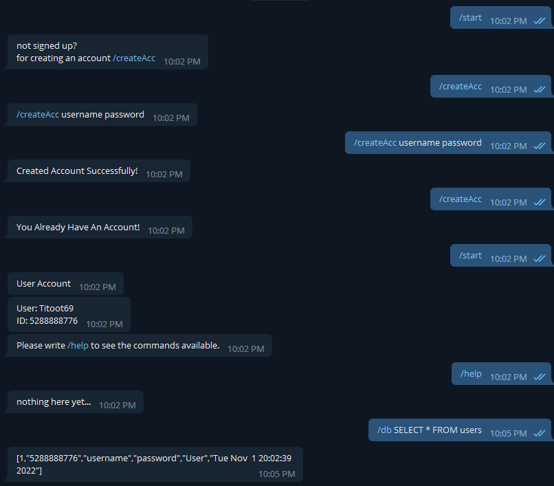 GitHub - Titoot/Telegram-Bot-Account-Handler