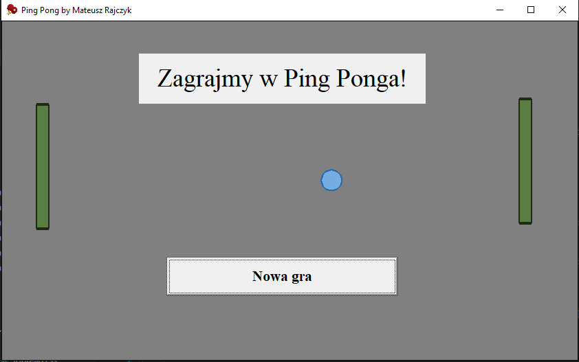 GitHub - MateuszRajczyk/PingPongGame