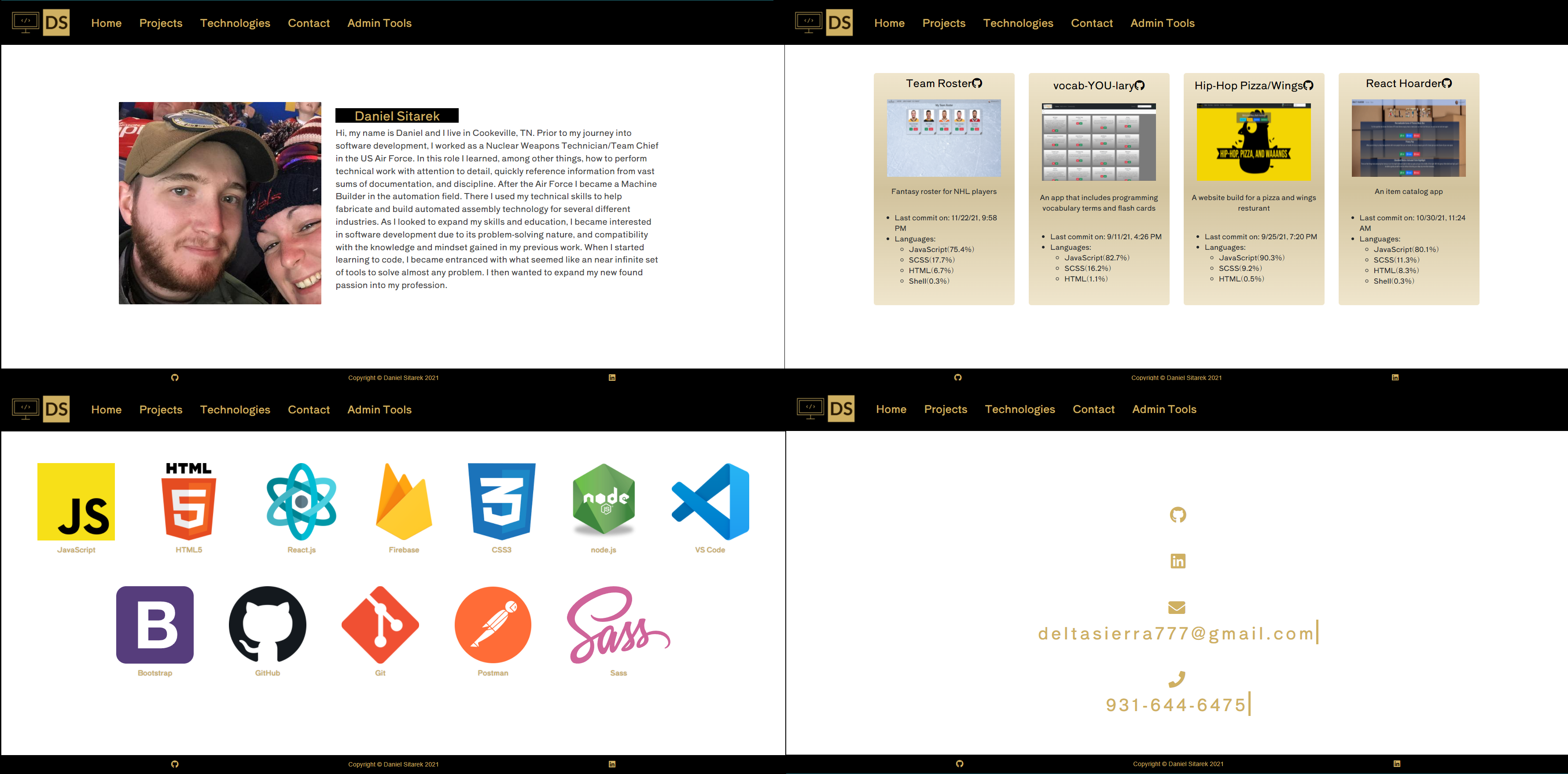 GitHub - dsitarek/Personal-Bio-Site