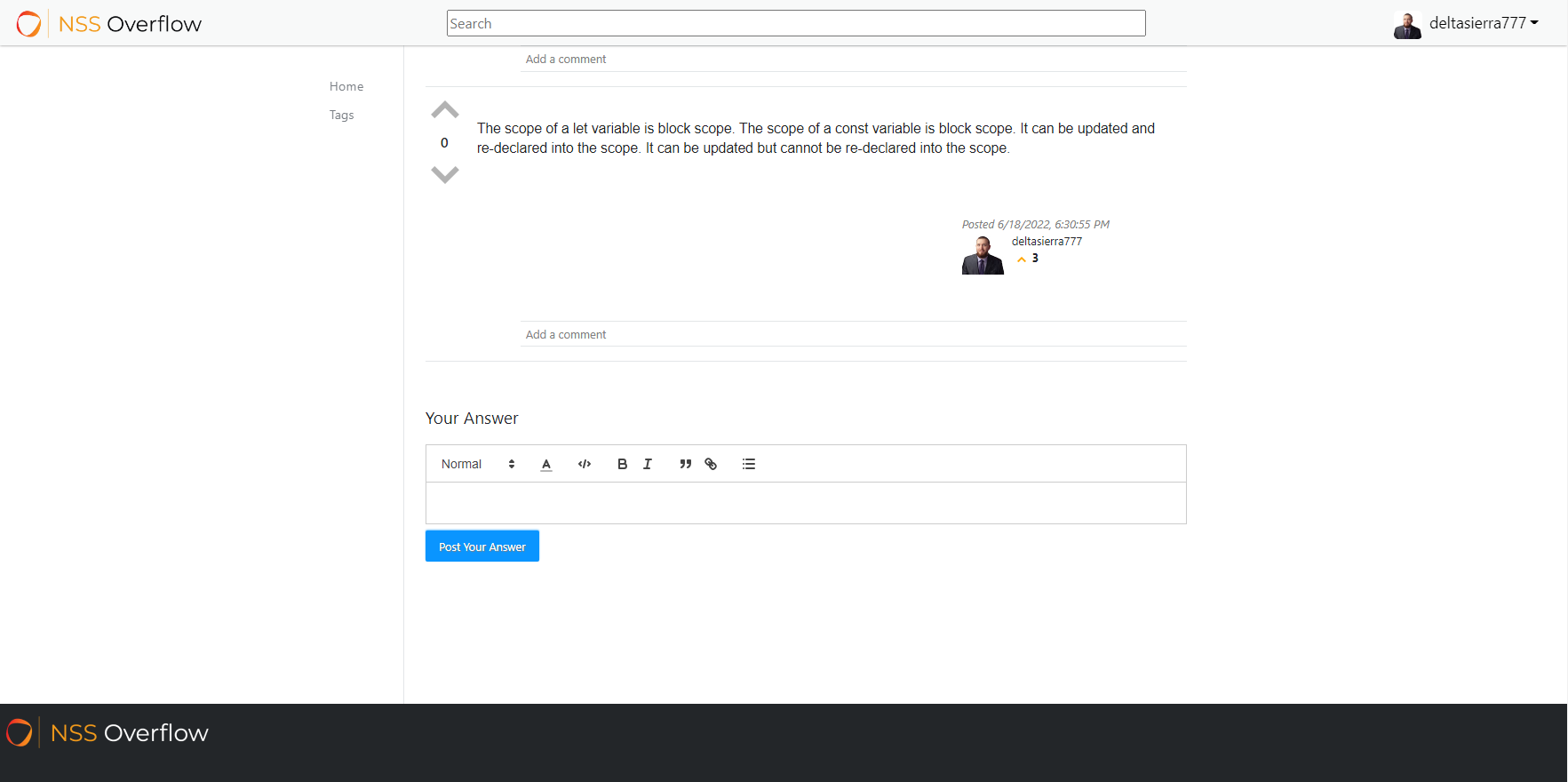 GitHub - dsitarek/NSS-Overflow
