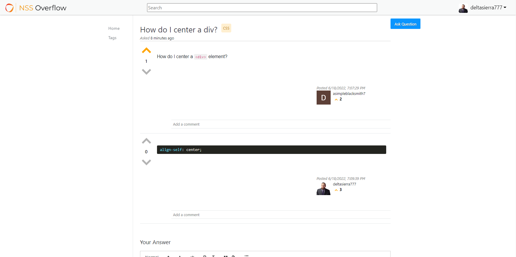 GitHub - dsitarek/NSS-Overflow
