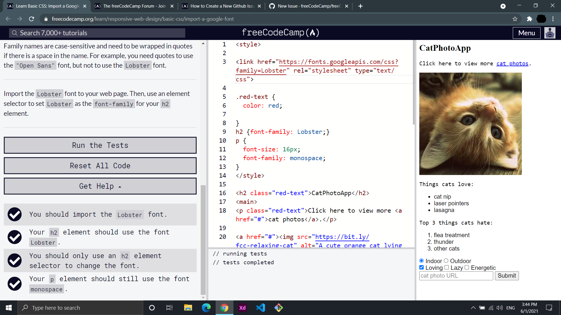 Passing the challenge while running a wrong code. · Issue #42324 ...