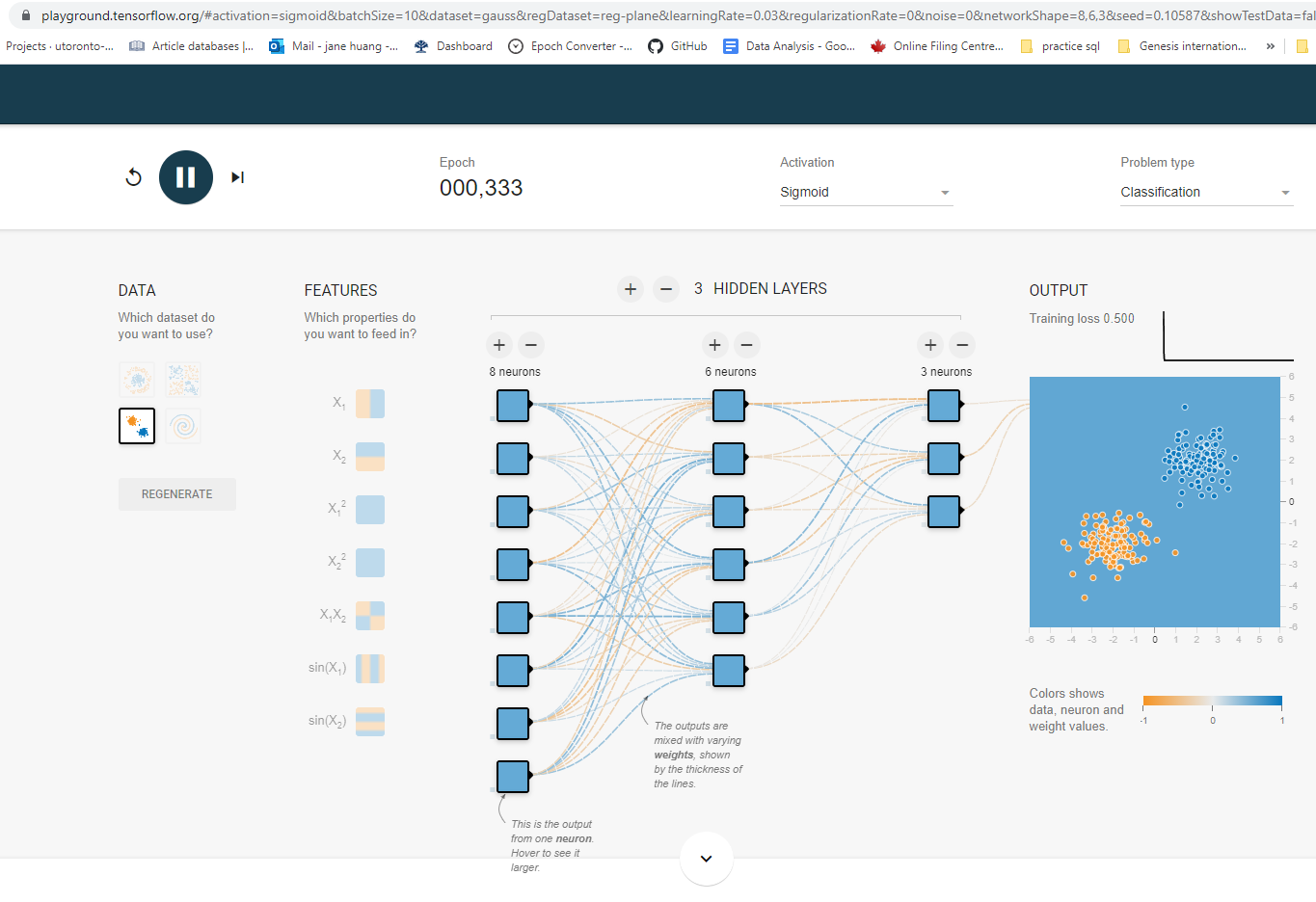 GitHub - summerginger/Neural-Network: Apply the TensorFlow Playground ...