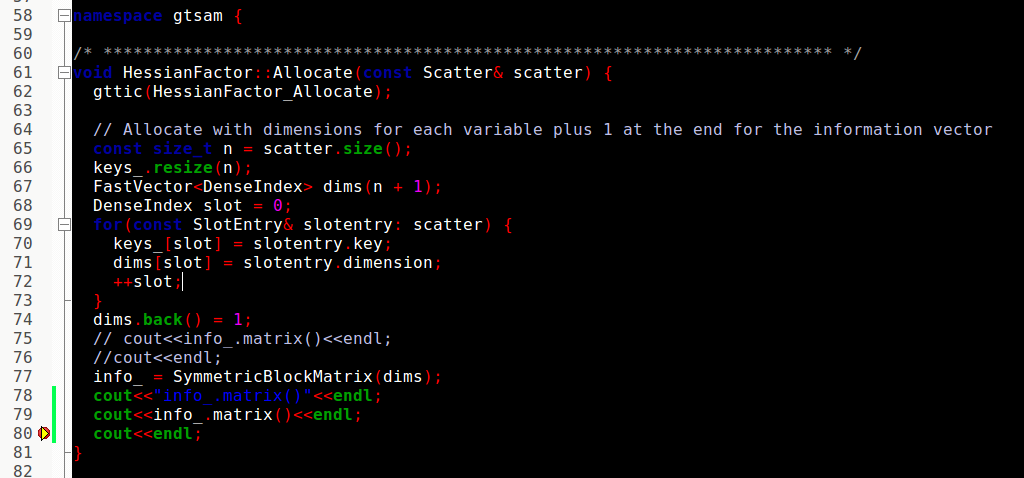 SymmetricBlockMatrix setzero problem. · Issue #238 · borglab/gtsam · GitHub