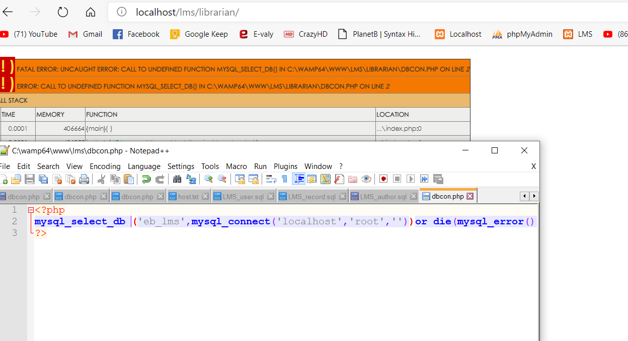 Problem with database config · Issue #4 · vinitshahdeo/Library ...