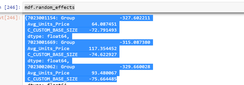 MixedLM Predict issue · Issue #8357 · statsmodels/statsmodels · GitHub