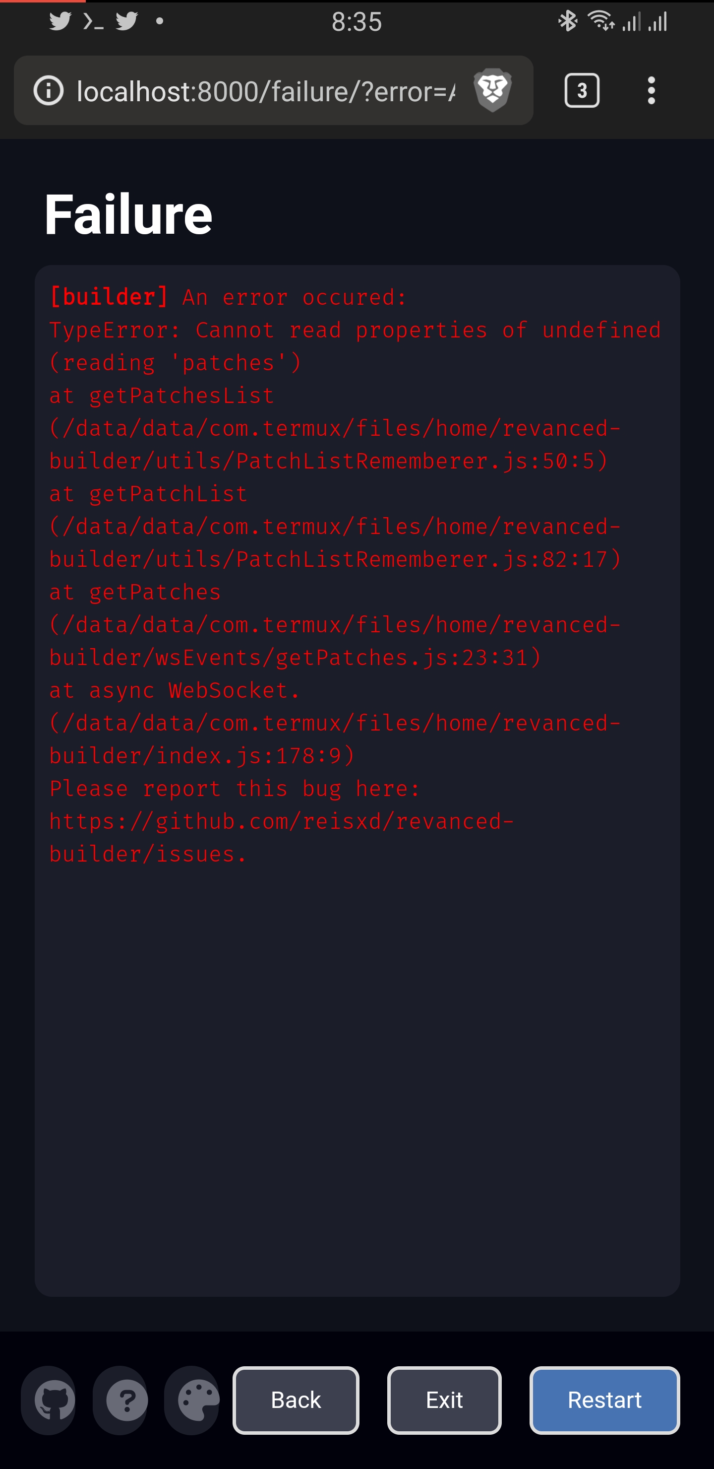 Error patching tiktok · Issue #432 · reisxd/revanced-builder · GitHub
