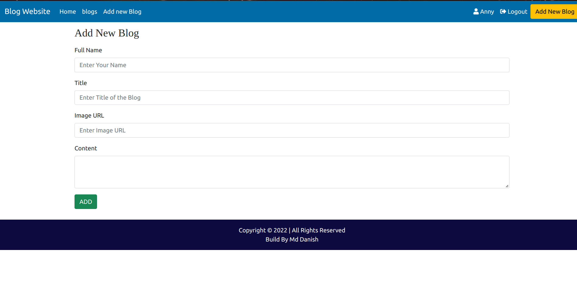 GitHub - Md-Danish-au45/blog-website: this is blog app and it is using ...