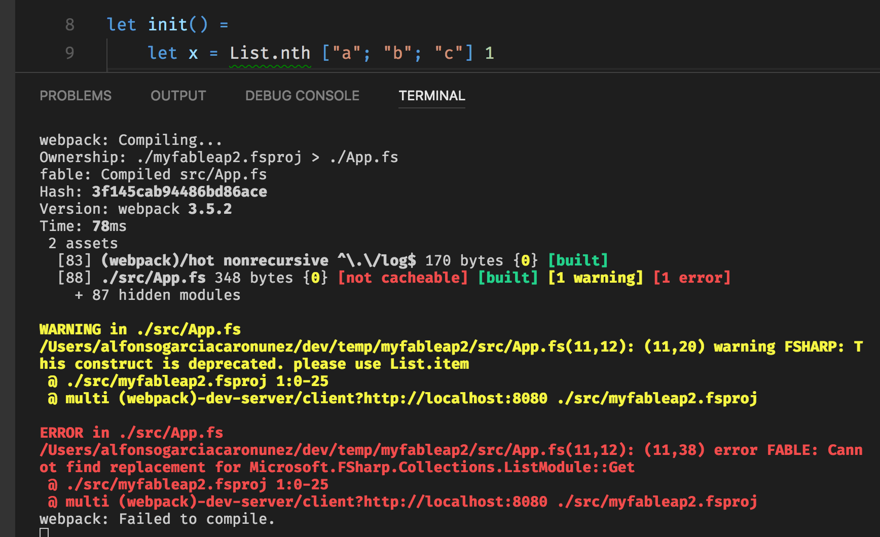 Listnth · Issue 1111 · Fable Compilerfable · Github