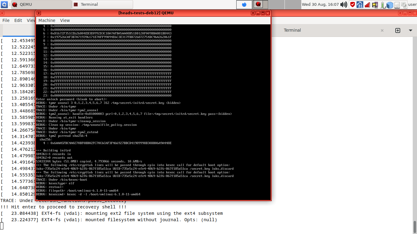 Debian-12 still requires manual crypttab alterations and initrd regeneration to pick up TPM disk ...