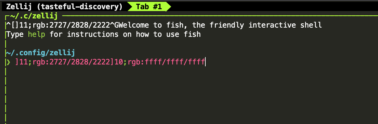 Characters Dumped In Terminal Whenever I Open Zellij · Issue 1439
