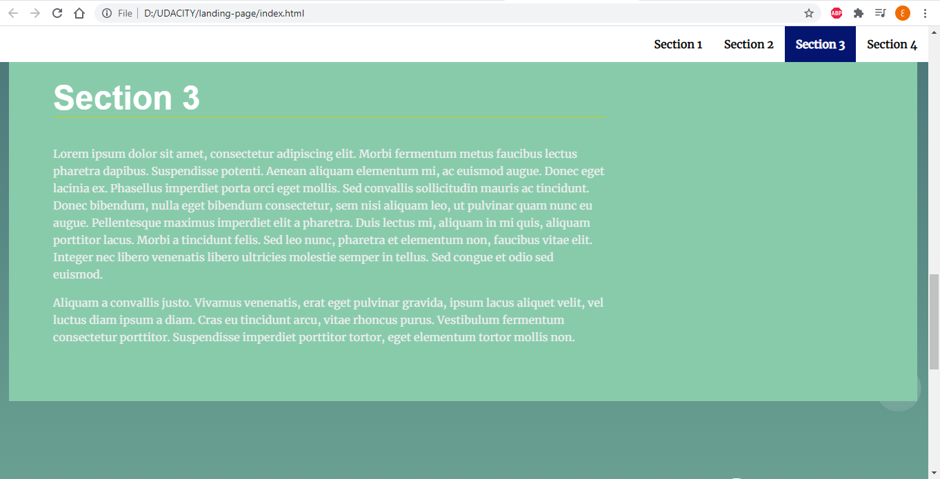 GitHub - amroosobhy/landing-page-project: First project in nanodegree ...