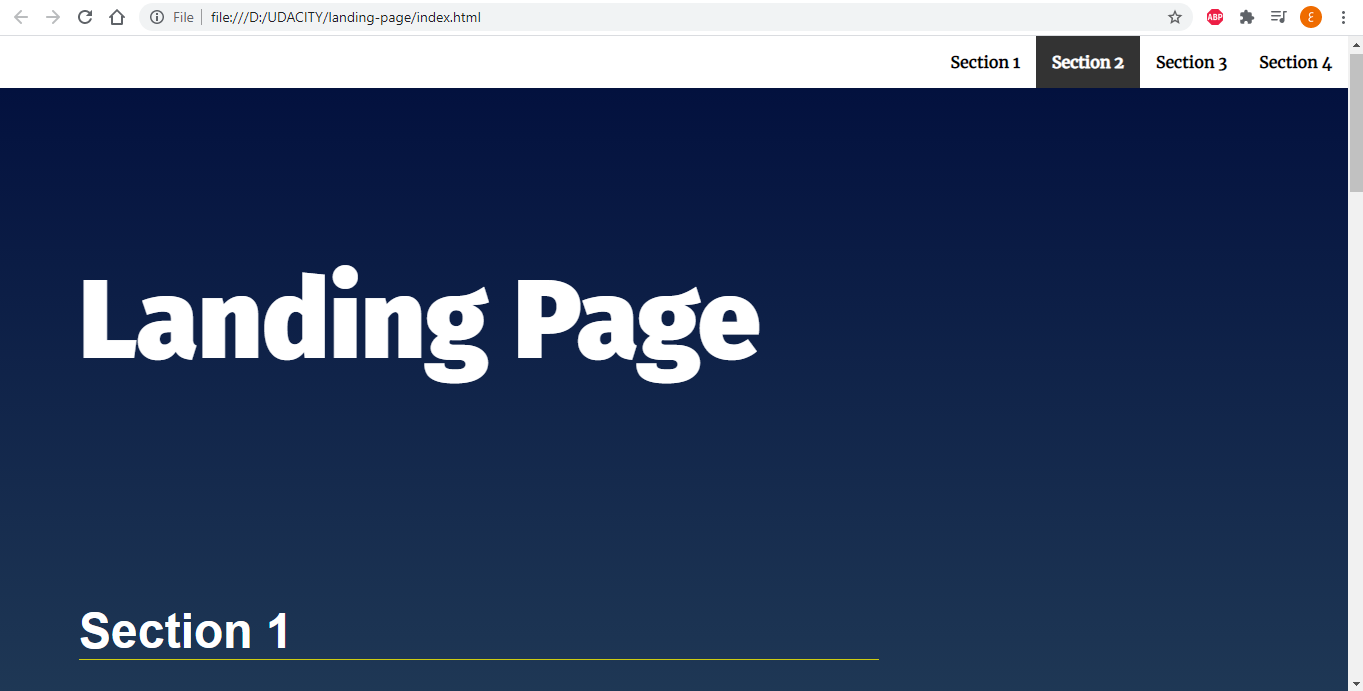 GitHub - amroosobhy/landing-page-project: First project in nanodegree ...