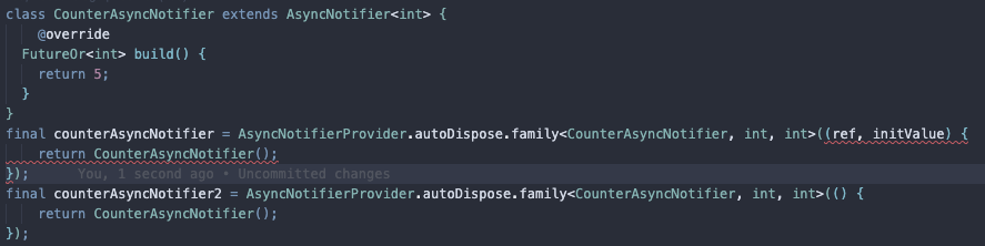 Can't use AsyncNotifierProvider with .family · Issue #1817 · rrousselGit/riverpod · GitHub