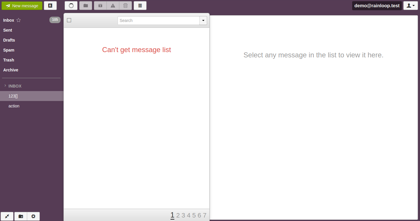 Can T Get Message List And Delete Folder · Issue 1893 · Rainloop Rainloop Webmail · Github