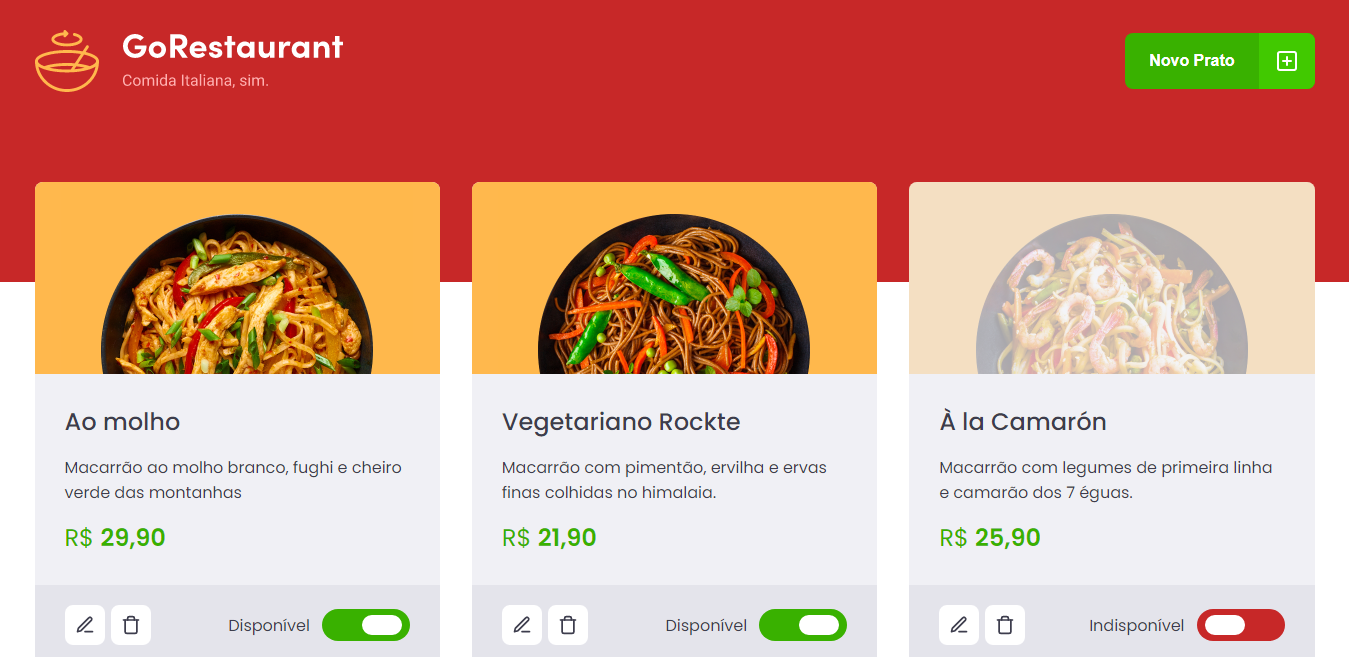 GitHub - Catalendas/Desafio-2: Projeto Restaurante