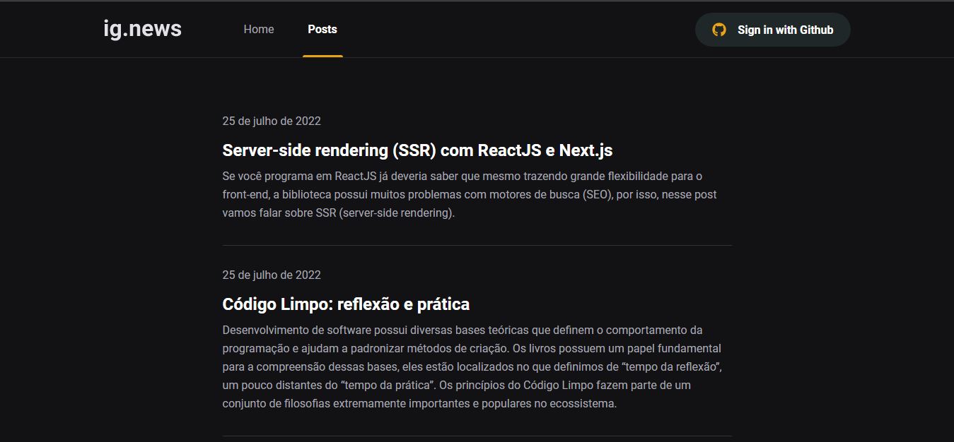 GitHub - Catalendas/IgNews: Projeto feito no curso ignite onde criamos um blog com banco de ...