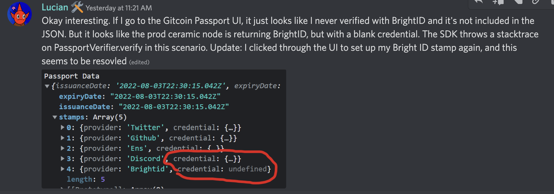 [Bug] Bright ID modal showing verification null · Issue #570 · passportxyz/passport · GitHub