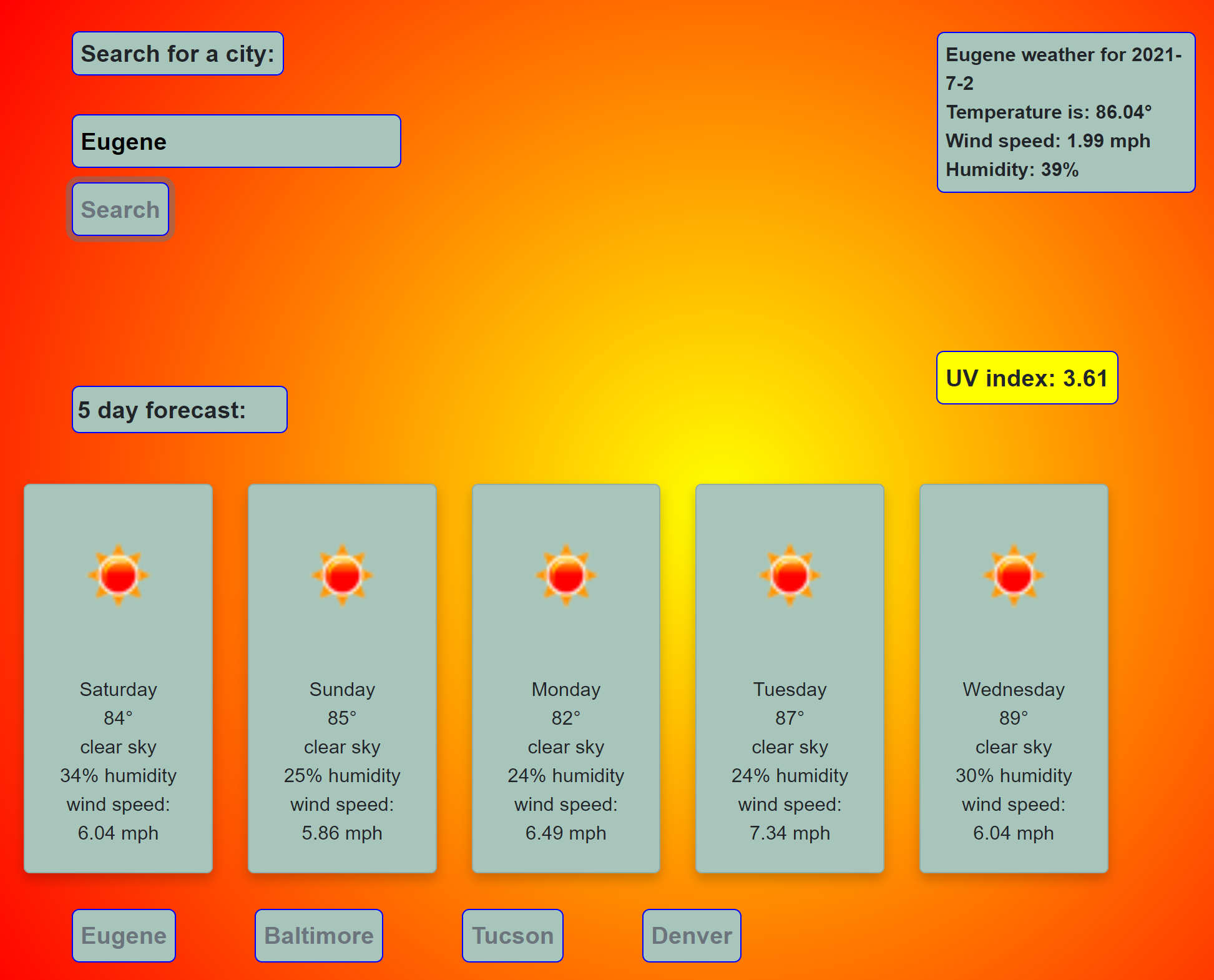 GitHub - SeanRussell-GitHub/Weather-Dashboard: Creating a weather ...