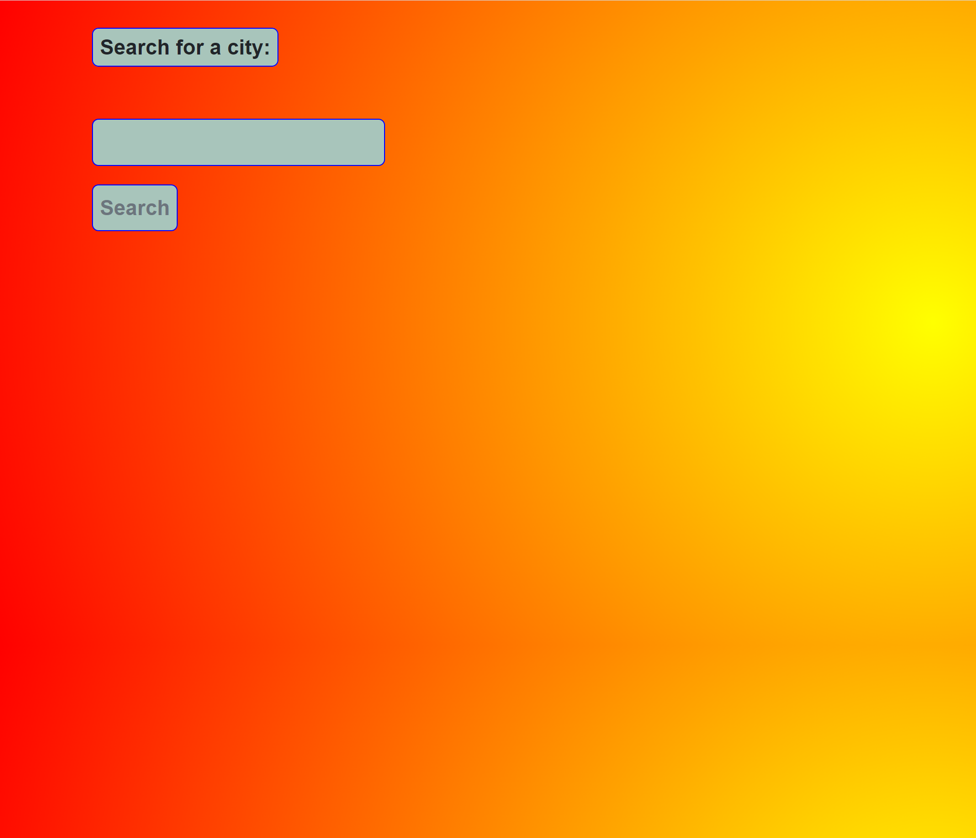 GitHub - SeanRussell-GitHub/Weather-Dashboard: Creating a weather ...