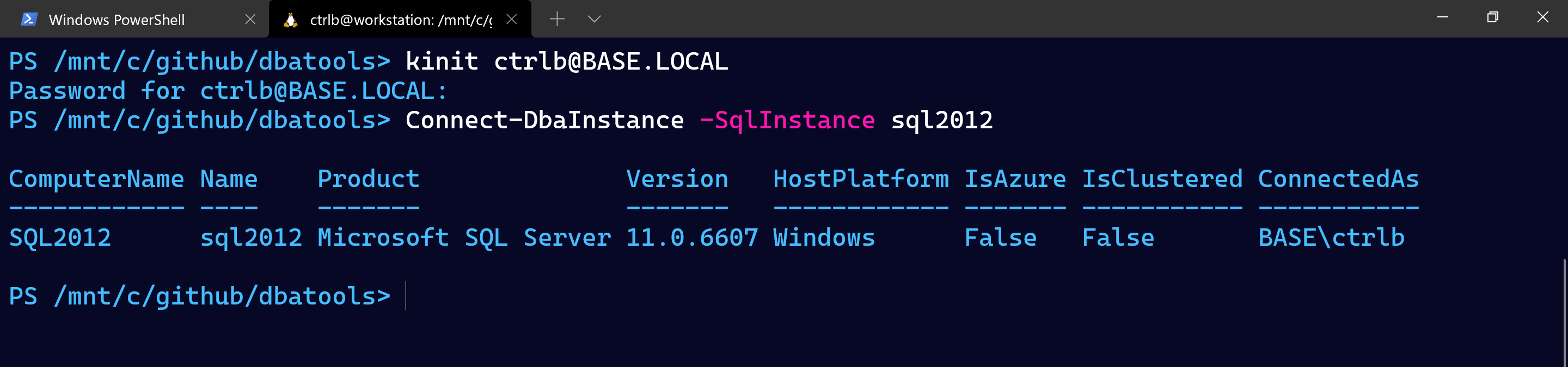 Connect-DbaInstance - .ctor error on Linux using alt Windows Auth · Issue #7602 · dataplat ...