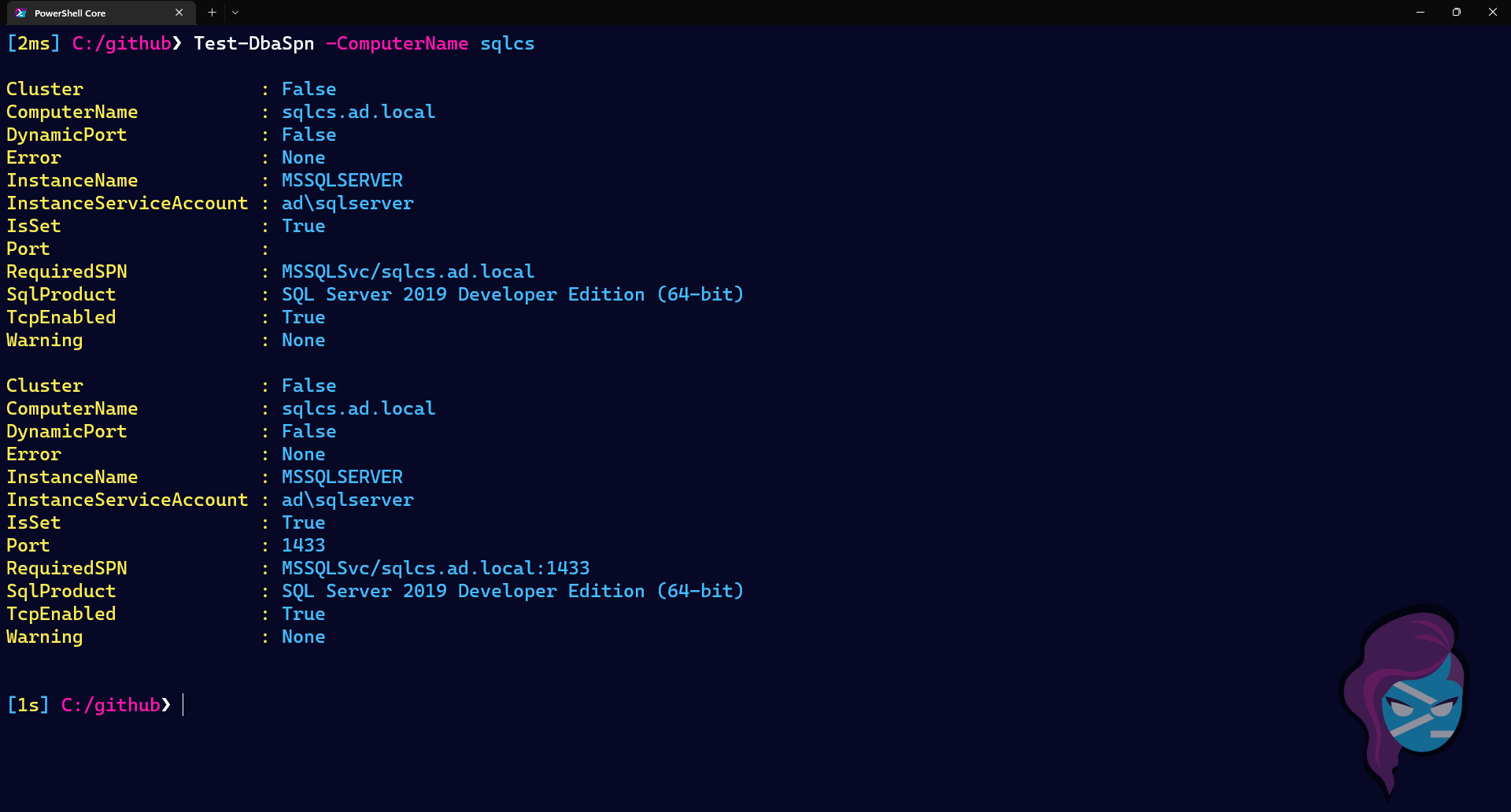 `test Dbaspn` `scriptblock` Does Not Support Powershell 20 Syntax · Issue 8443 · Dataplat